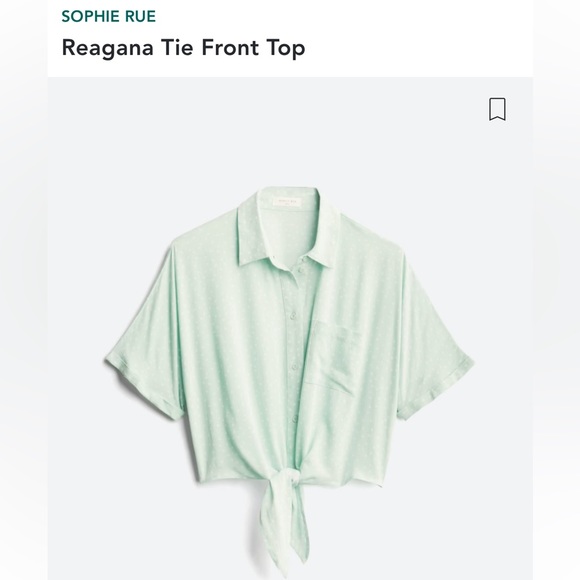 Sophie Rue | Tops | Sophie Rue Reagana Tie Front Top | Poshmark